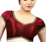 55 Latest Maroon Saree Blouse Designs to Try (2022) - Tips and Beauty