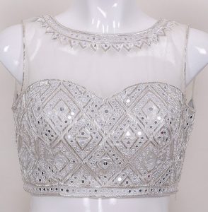 Latest 15 Silver Stylish Saree Blouse Designs (2021) - Tips and Beauty