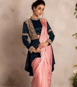 Latest 45 Long Length Blouse Designs for Sarees and Lehengas (2023 ...