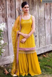 Latest 45 Sharara Suit Designs For Women (2022) - Tips and Beauty