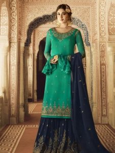 Latest 45 Sharara Suit Designs For Women (2021)