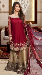 Latest 45 Sharara Suit Designs For Women (2022) - Tips and Beauty