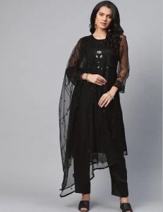 Latest 50 Black Salwar Suit For Women (2022) - Tips and Beauty