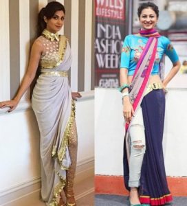 Latest 20 Indo Western Saree Draping Styles (2022) - Tips and Beauty