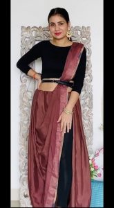 Latest 20 Indo Western Saree Draping Styles (2022) - Tips and Beauty