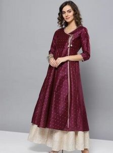 Top 50 Latest Angrakha Kurta Designs for Women (2022) - Tips and Beauty