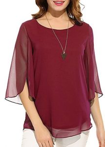 Latest 50 Chiffon Top Designs for Women (2022) - Tips and Beauty