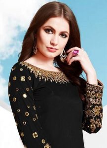 Latest 50 Designs of Mirror Work Kurtis for Women (2022) - Tips and Beauty