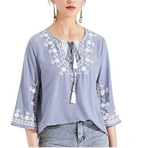 30 Trending Designs of Embroidered Tops For Women (2022) - Tips and Beauty