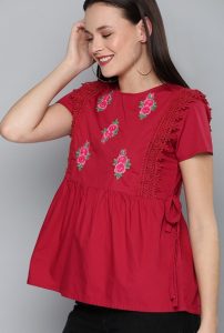 30 Trending Designs of Embroidered Tops For Women (2022) - Tips and Beauty