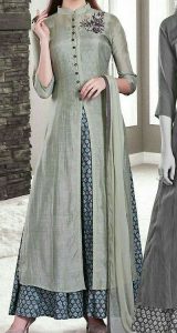 Latest 50 Double Layered Kurti Designs For Women (2024) - Tips and Beauty