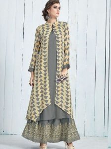 Latest 50 Double Layered Kurti Designs For Women (2023) - Tips and Beauty