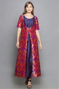 Latest 55 Types of Brocade Kurti Designs (2022) - Tips and Beauty