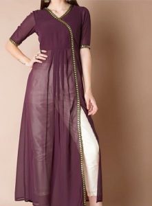 latest 50 Types of Georgette Kurti & Kurta Designs For Different ...