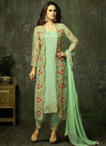 Latest 40 Types of Net Jacket Kurti Suit Designs (2022) - Tips and Beauty