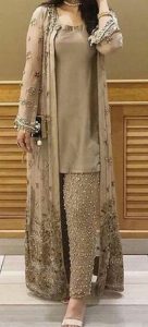 Latest 40 Types of Net Jacket Kurti Suit Designs (2022) - Tips and Beauty