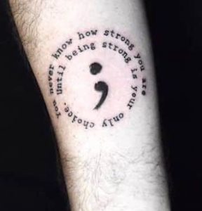 Latest 41 Semicolon Tattoo Designs and Ideas For Men and Women - Tips ...