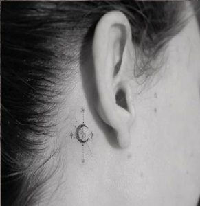 Latest 50 Behind the Ear Tattoo Designs For Women - Tips and Beauty