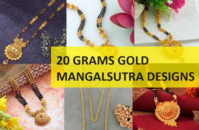 Latest 20 Grams Gold Mangalsutra Designs - Tips and Beauty